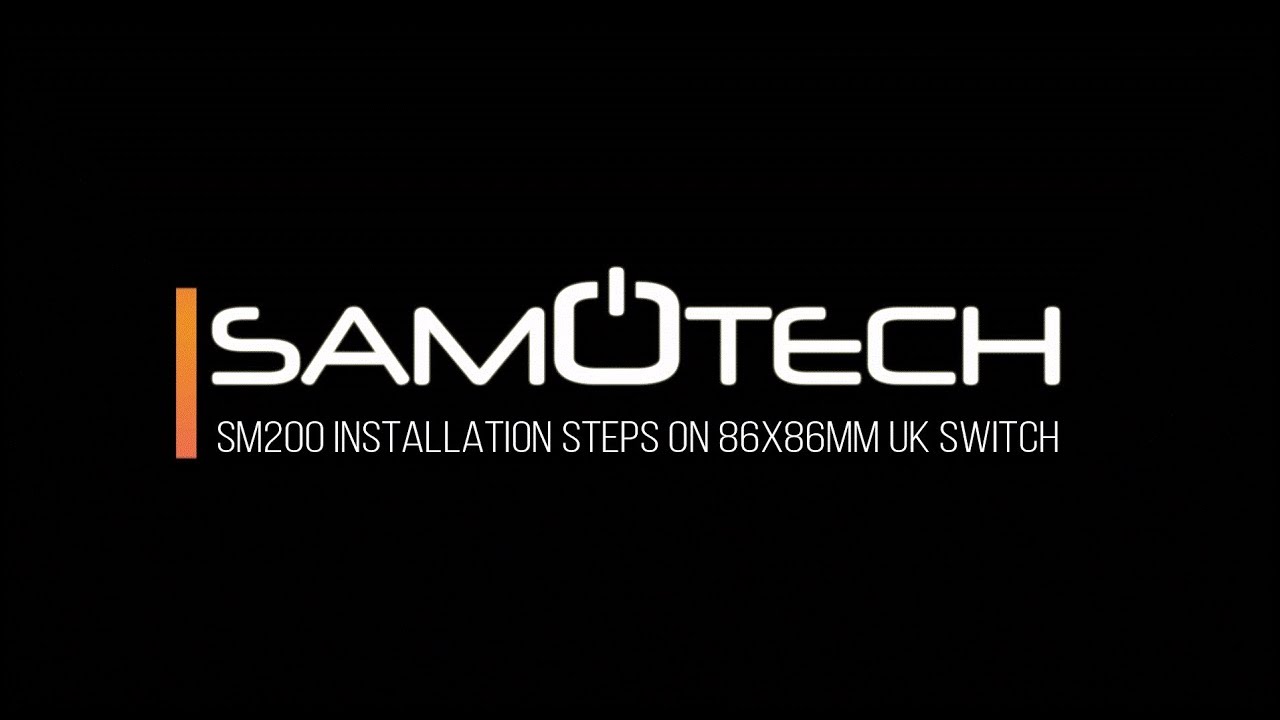 Installation of Samotech SM200 Light Switch adapter on a standard ...