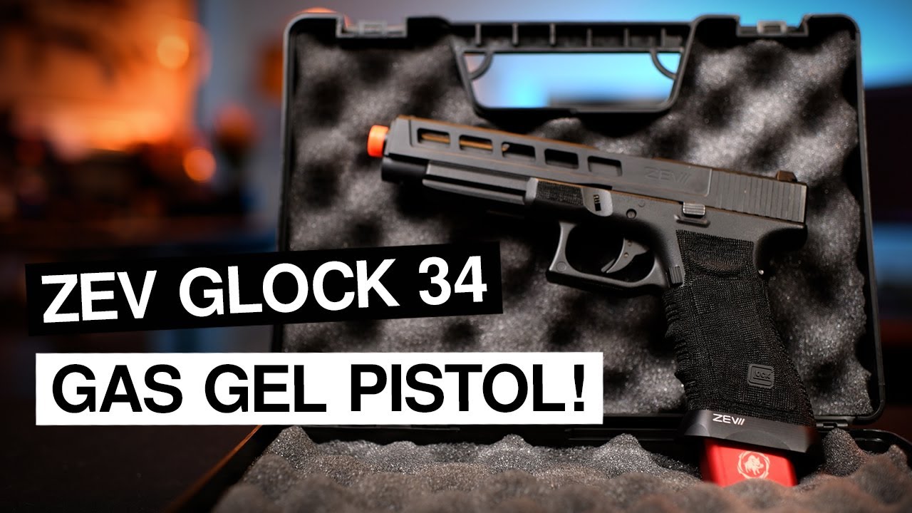 Zev Glock 34 Gas Blowback Gel Blaster Pistol! - YouTube