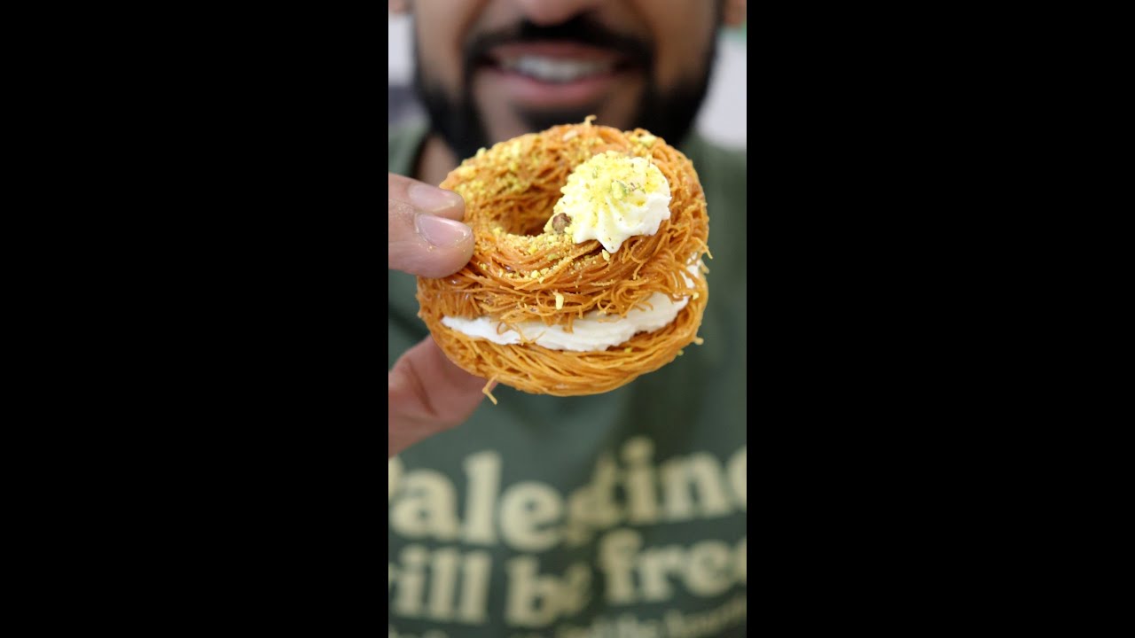 How to Make Knafeh DONUT (Palestinian Fusion?) - YouTube