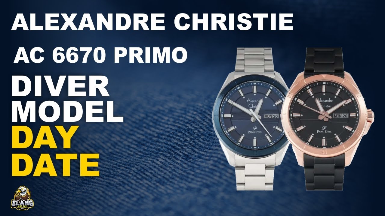 AC 6670 : JAM ALEXANDRE CHRISTIE DAY DATE DIVER MODEL TERBARU (2023 ...