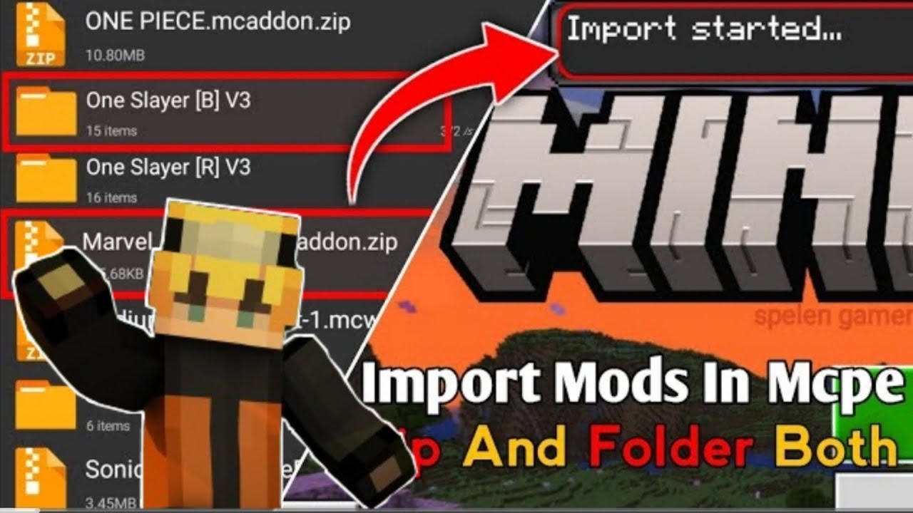 How to Import Mod and Addon in Minecraft pocket edition| Full Tutorial - YouTube