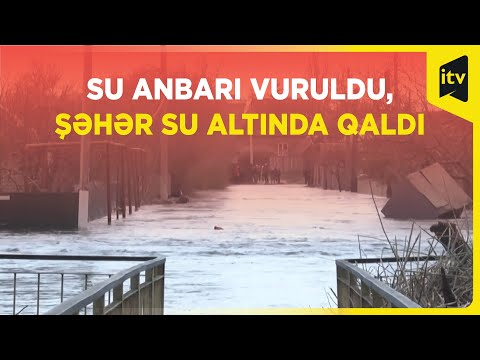 Rusiya Kramatorksda su anbarını vurdu, şəhər su altında qaldı