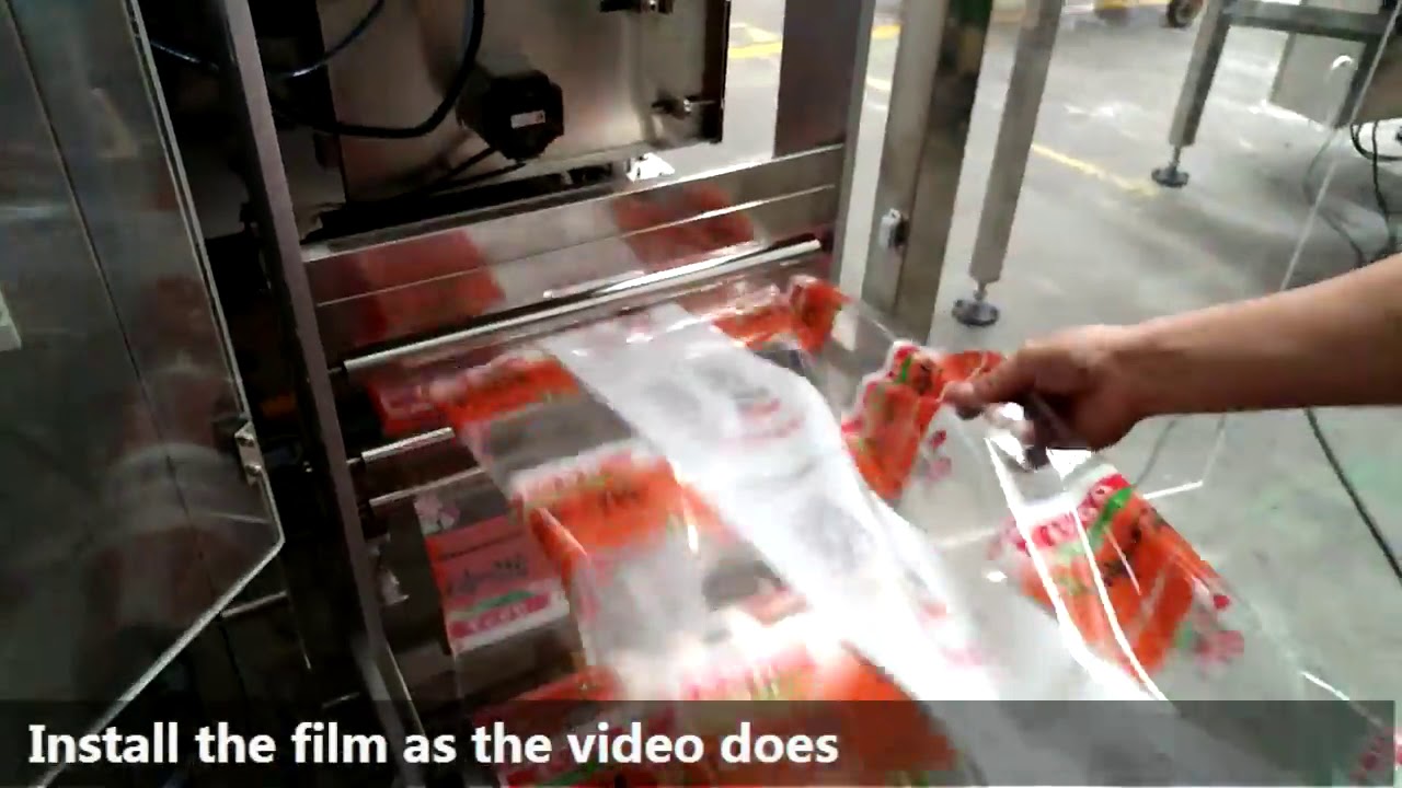 VFFS Packing Machine-Film Installation(2) - YouTube
