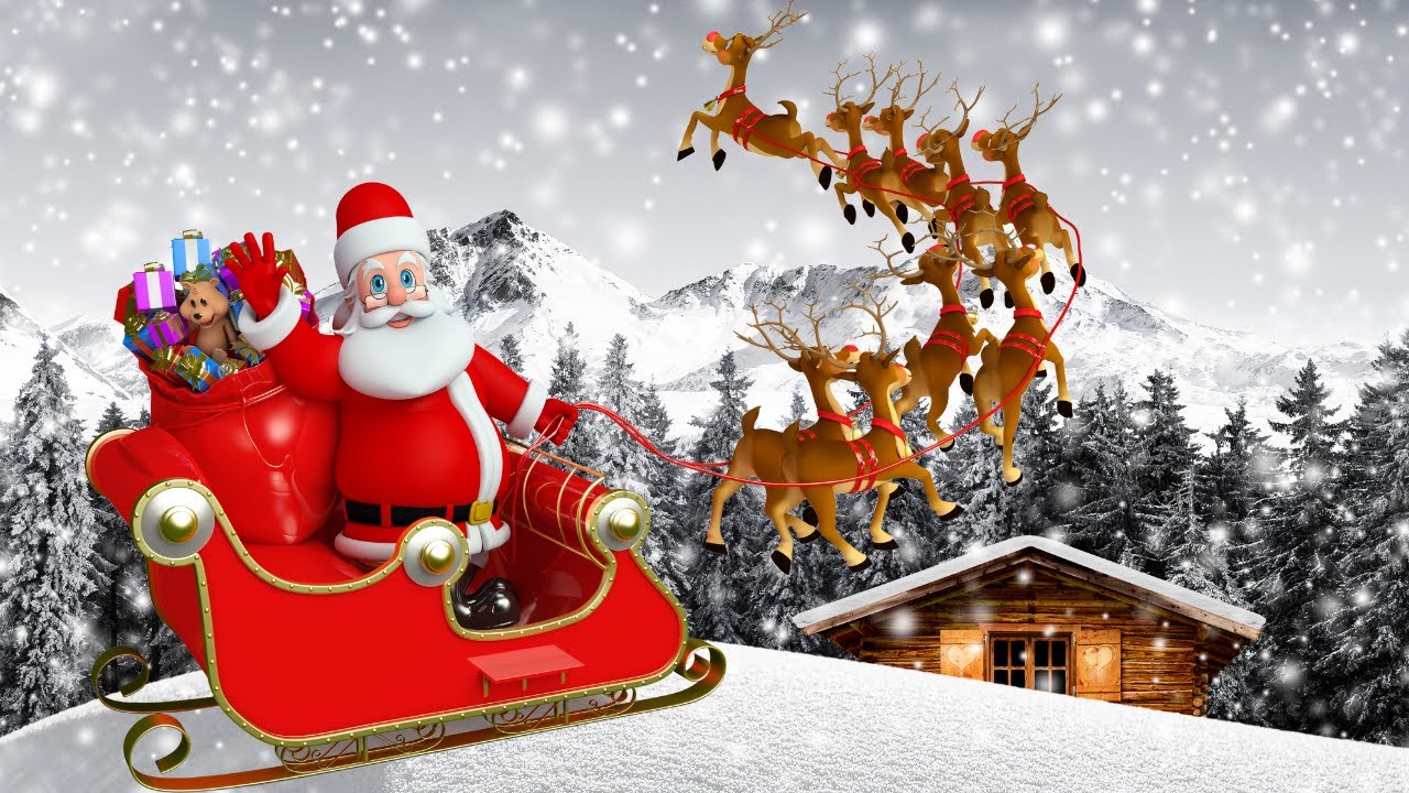 Magical Santa's Sleigh Ride | Fun Baby Sensory Video | Christmas Fun ...