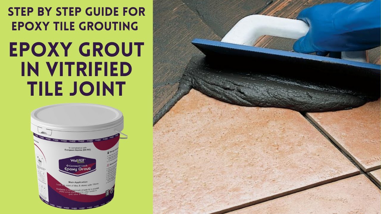 How to grout tile joint using epoxy. - YouTube