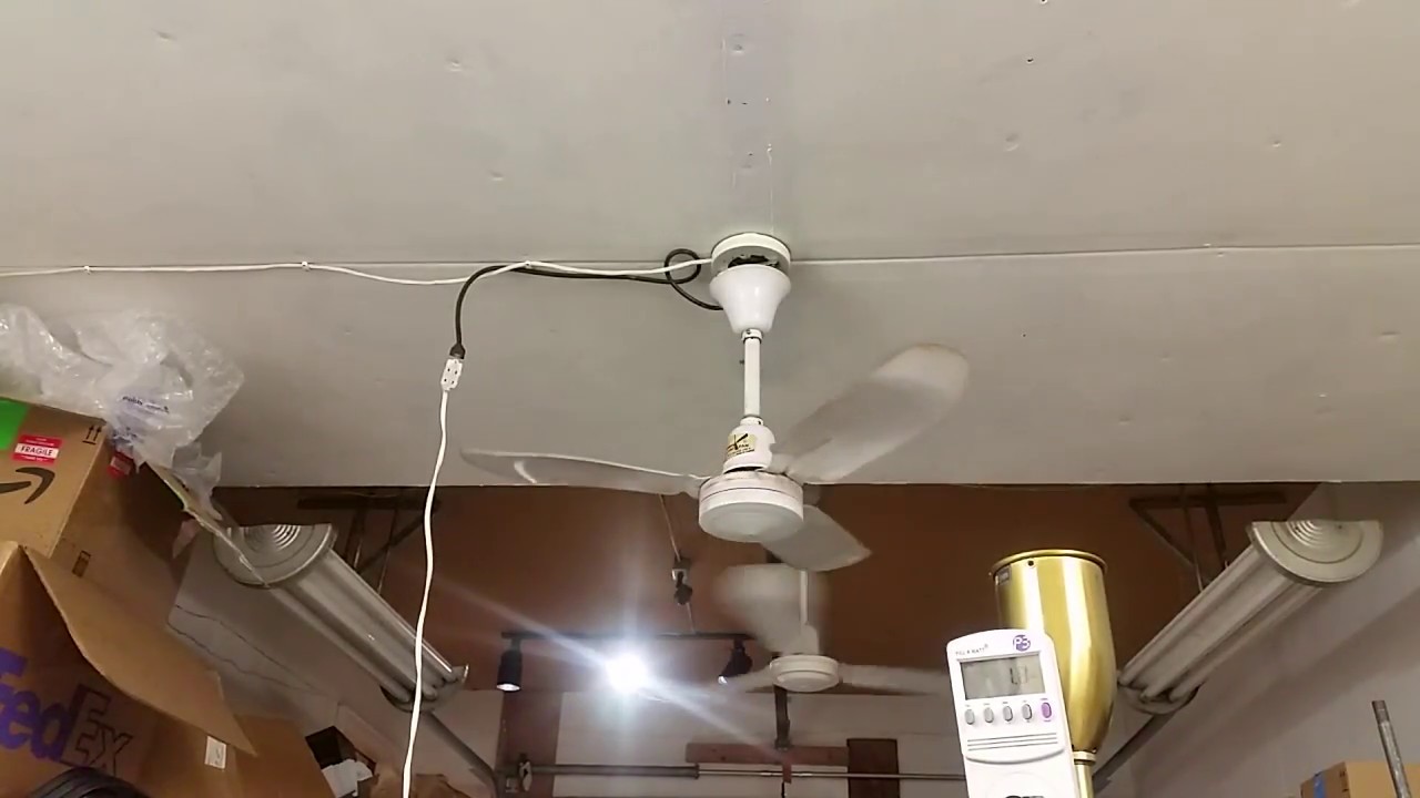 Envirofan Orange Line 36" Industrial Ceiling Fan model 136F-7 - YouTube