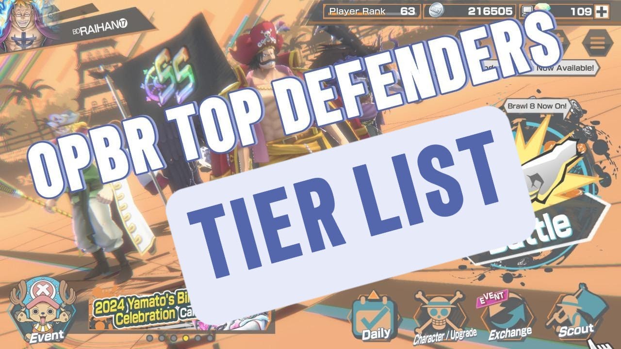 OPBR TOP DEFENDERS TIER LIST AFTER 135 Season - YouTube