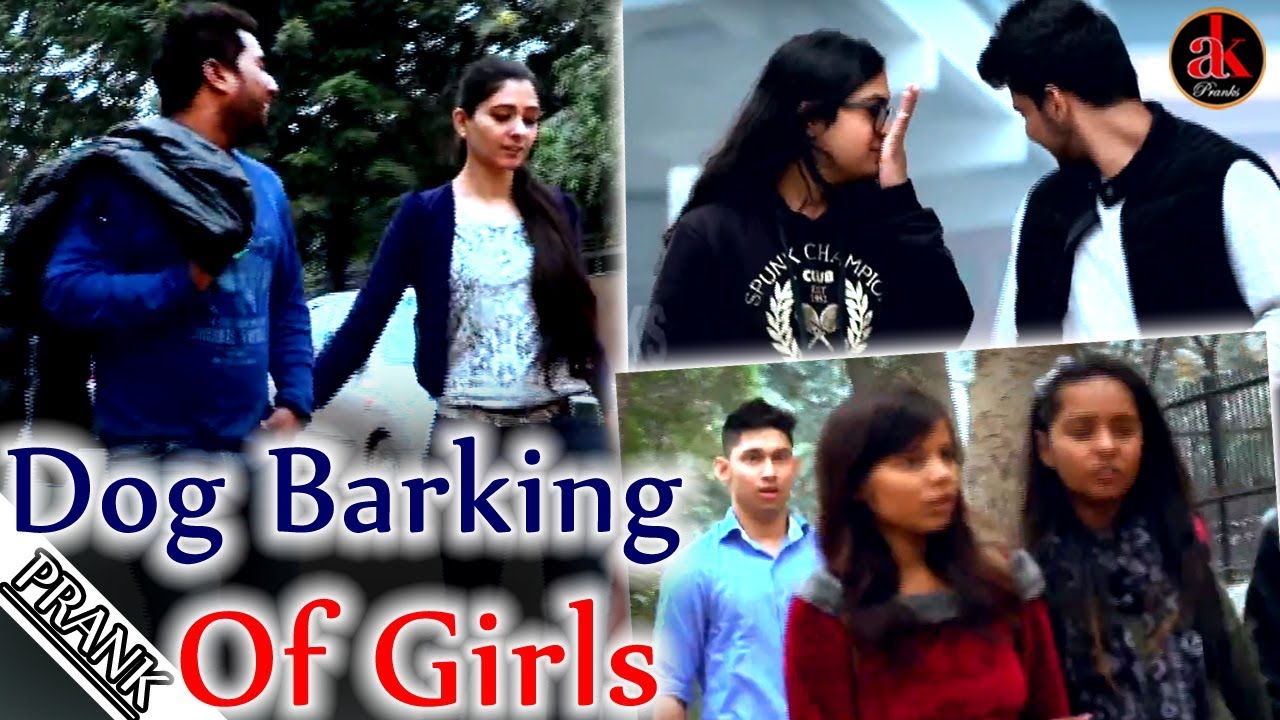 Dog Barking Prank Of Girls || Part -2 || Funny Dog Sound Prank || AK ...