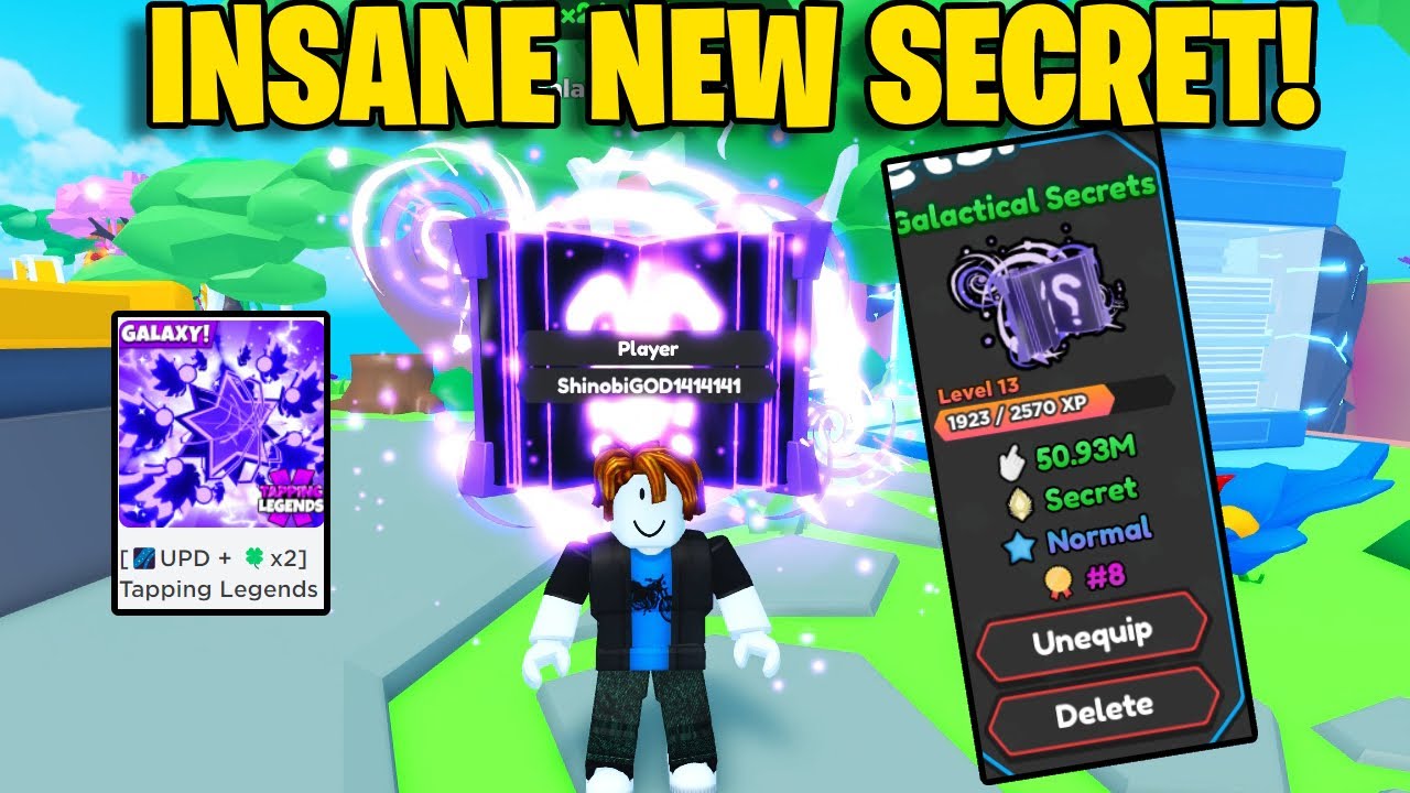 I GOT THE *GALACTICAL SECRETS*☄️| Tapping Legends X (Roblox) - YouTube