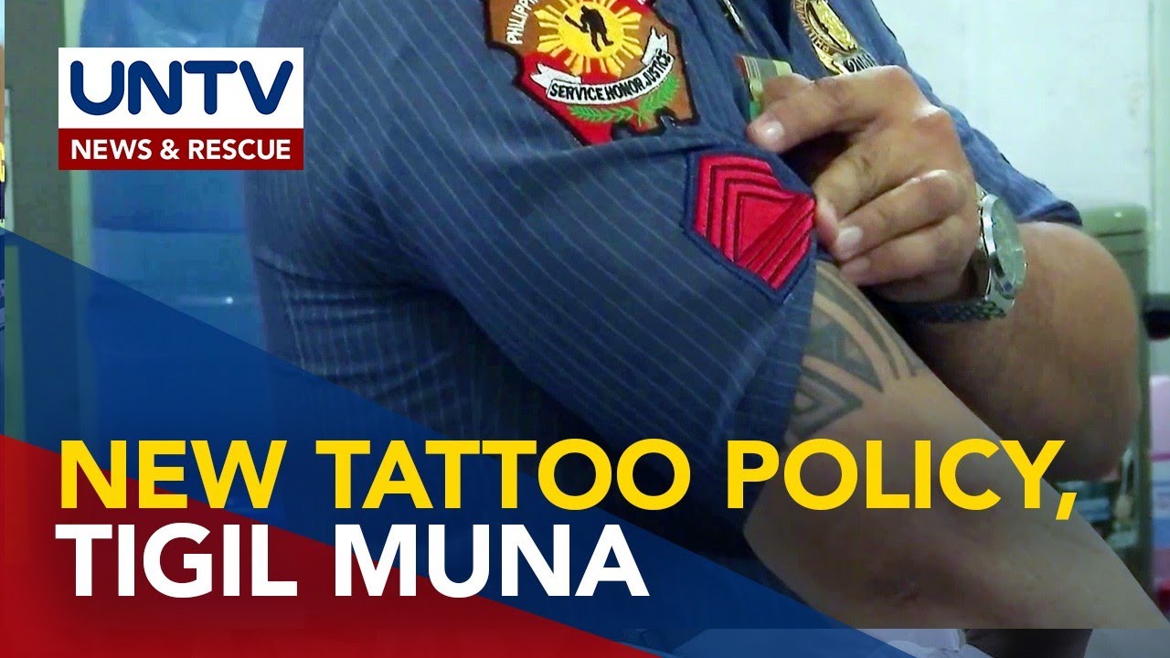 Visible tattoo policy, ipinatigil muna ng PNP upang mas mapag-aralan pa ...