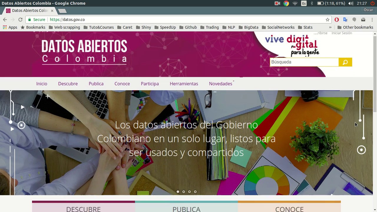 Importar datos desde www.datos.gov.co - YouTube