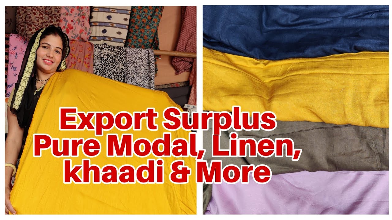 Export Surplus Pure Modal,Linen, Khaadi Fabrics | Katran Market ...