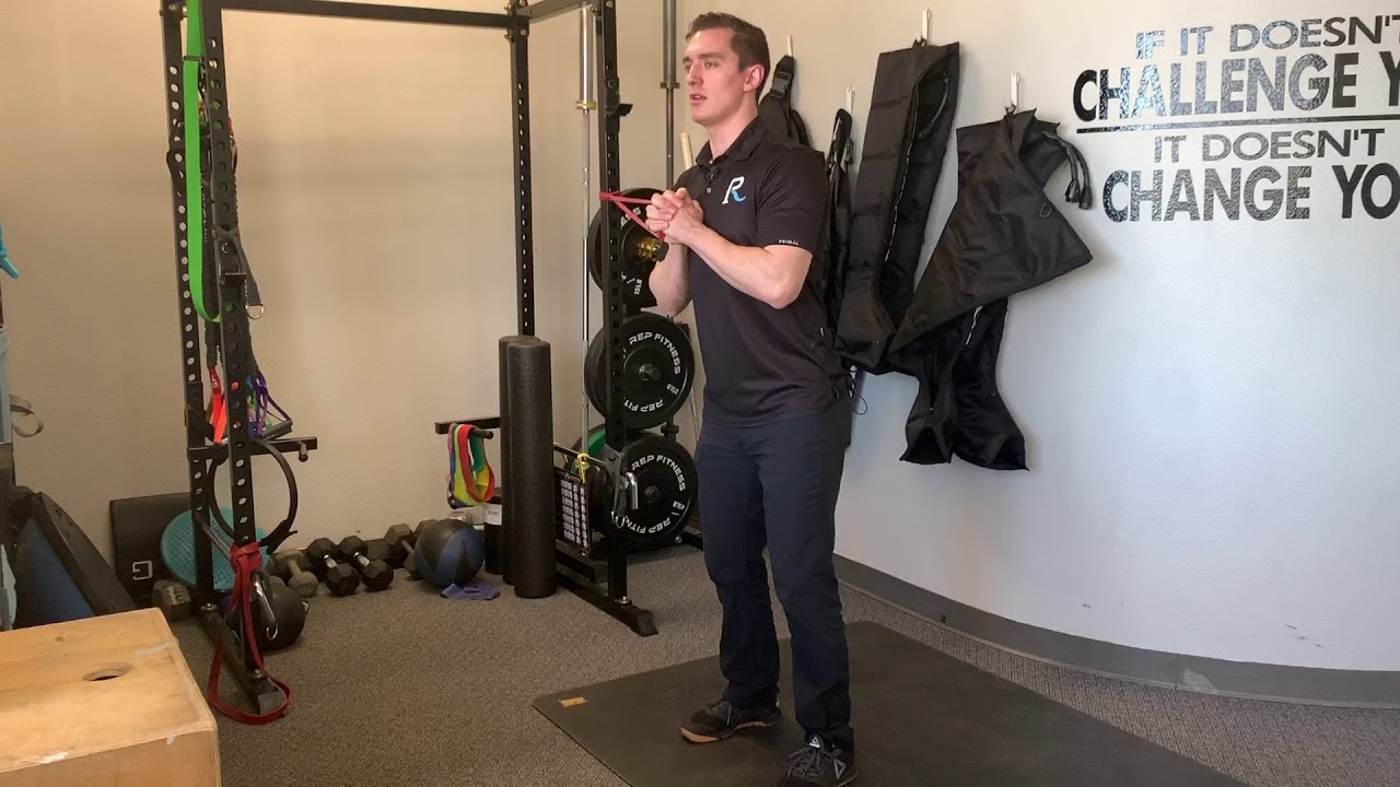 Trunk Rotation with Resistance Band - YouTube