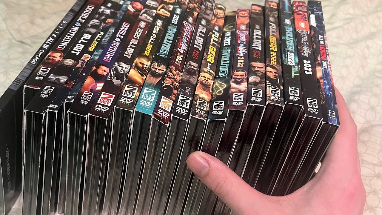 Aew dvd/bluray collection so far - YouTube