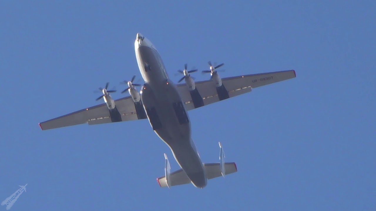 *Rare* Antonov Design Bureau AN-22 Approach To Manchester! - YouTube