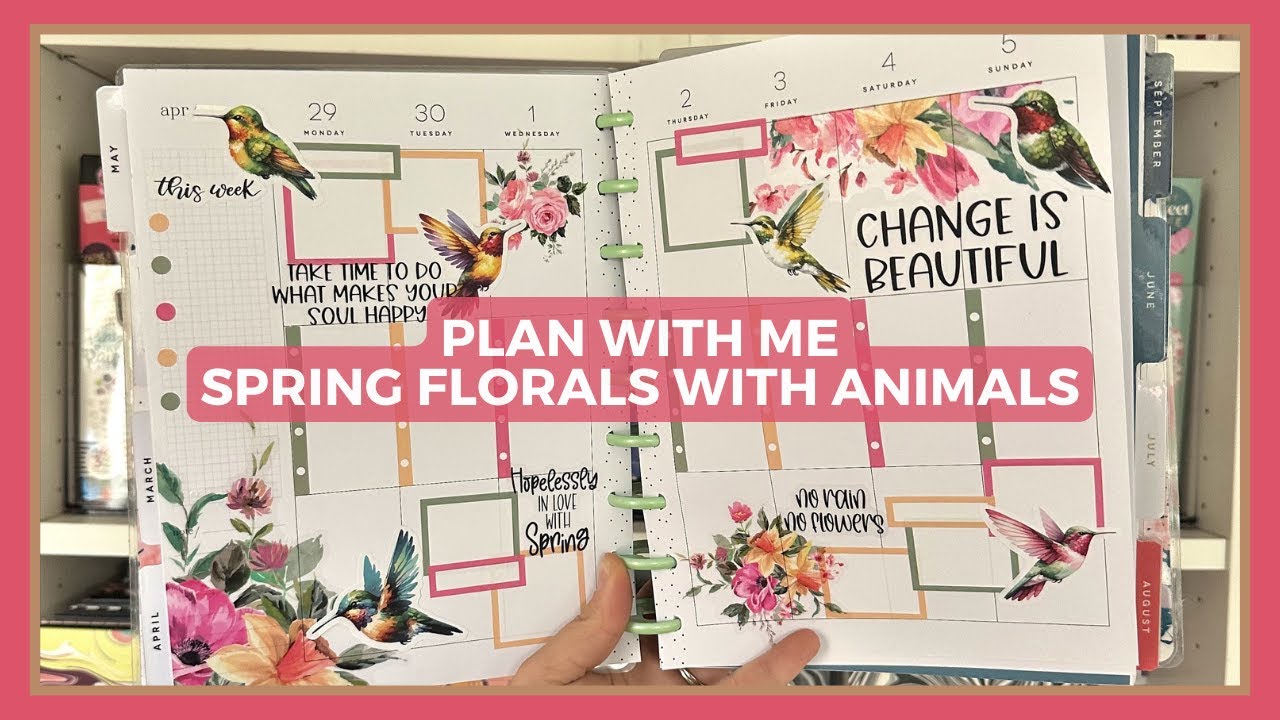Spring Plan with Me | Classic Happy Planner - YouTube