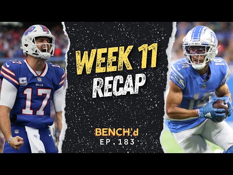 NFL Week 11 Recap and Reaction / BENCH'd Podcast / Ep.183 - YouTube