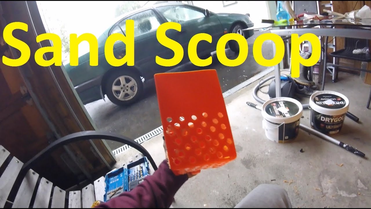 Metal detecting - How to make your own sand scoop - YouTube