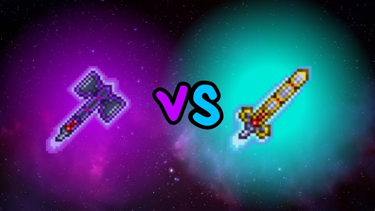 Cursed Hammer vs Enchanted Sword - Master Mode - YouTube