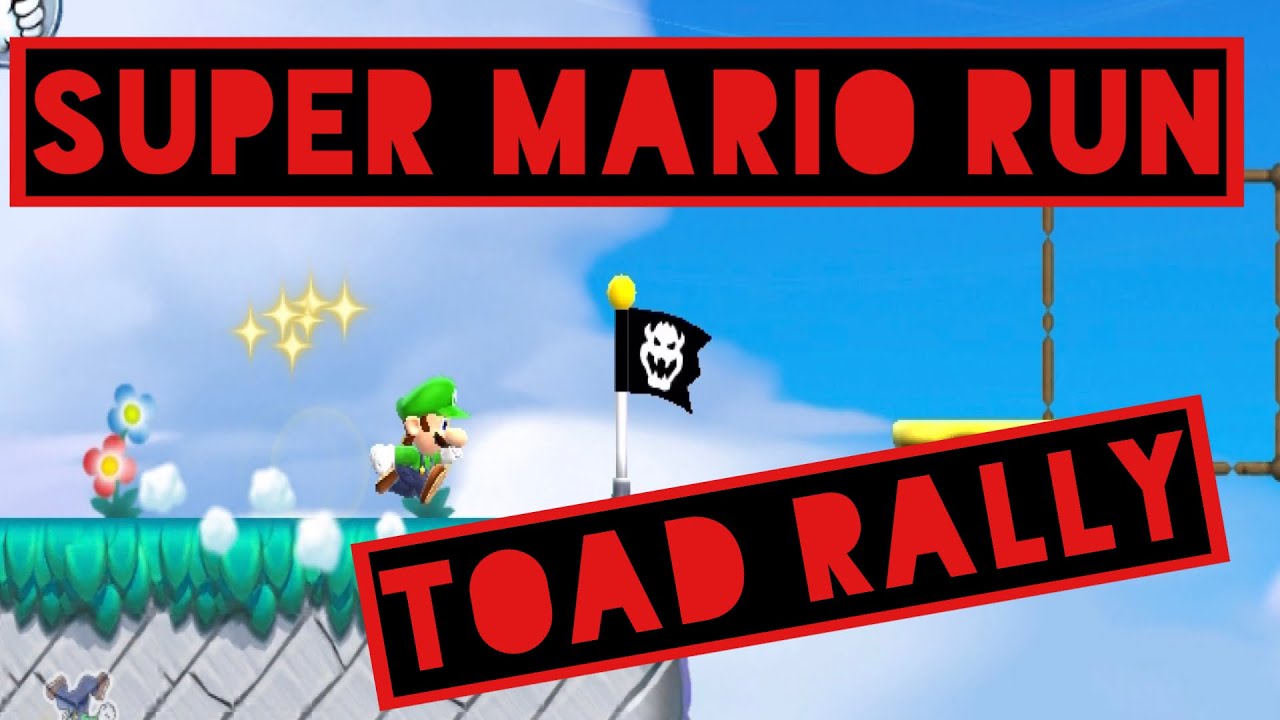 Nearly at 9999 toads in Super Mario run toad rally - full race as Luigi ...