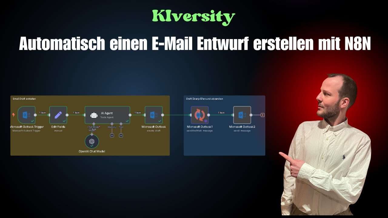 KI E-Mail Agent Teil 3: Automatisch einen Draft erstellen und absenden ...