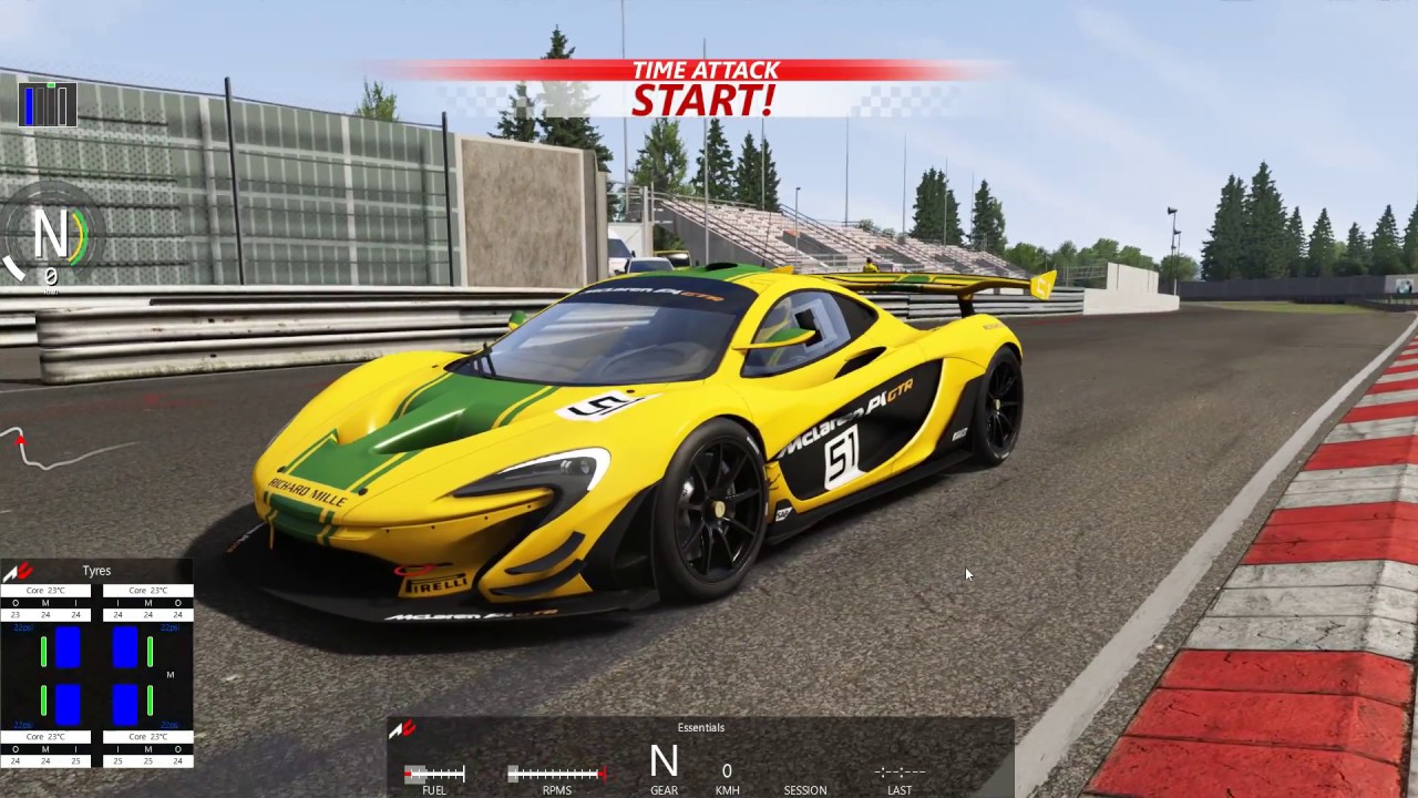 Asseto Corsa Mclaren P1 GTR - YouTube