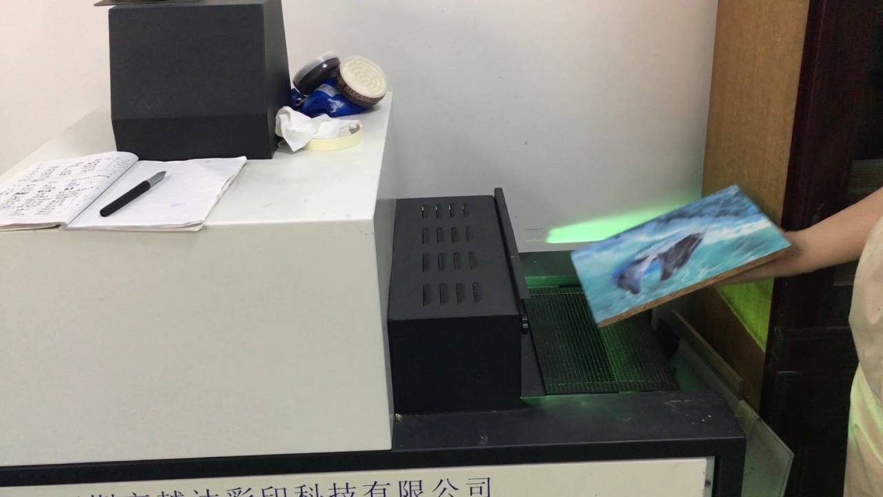 ceramic printing solution by uv LED printer and UV curing machine - YouTube