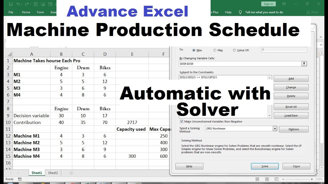 how to create a manufacturing production schedule - YouTube