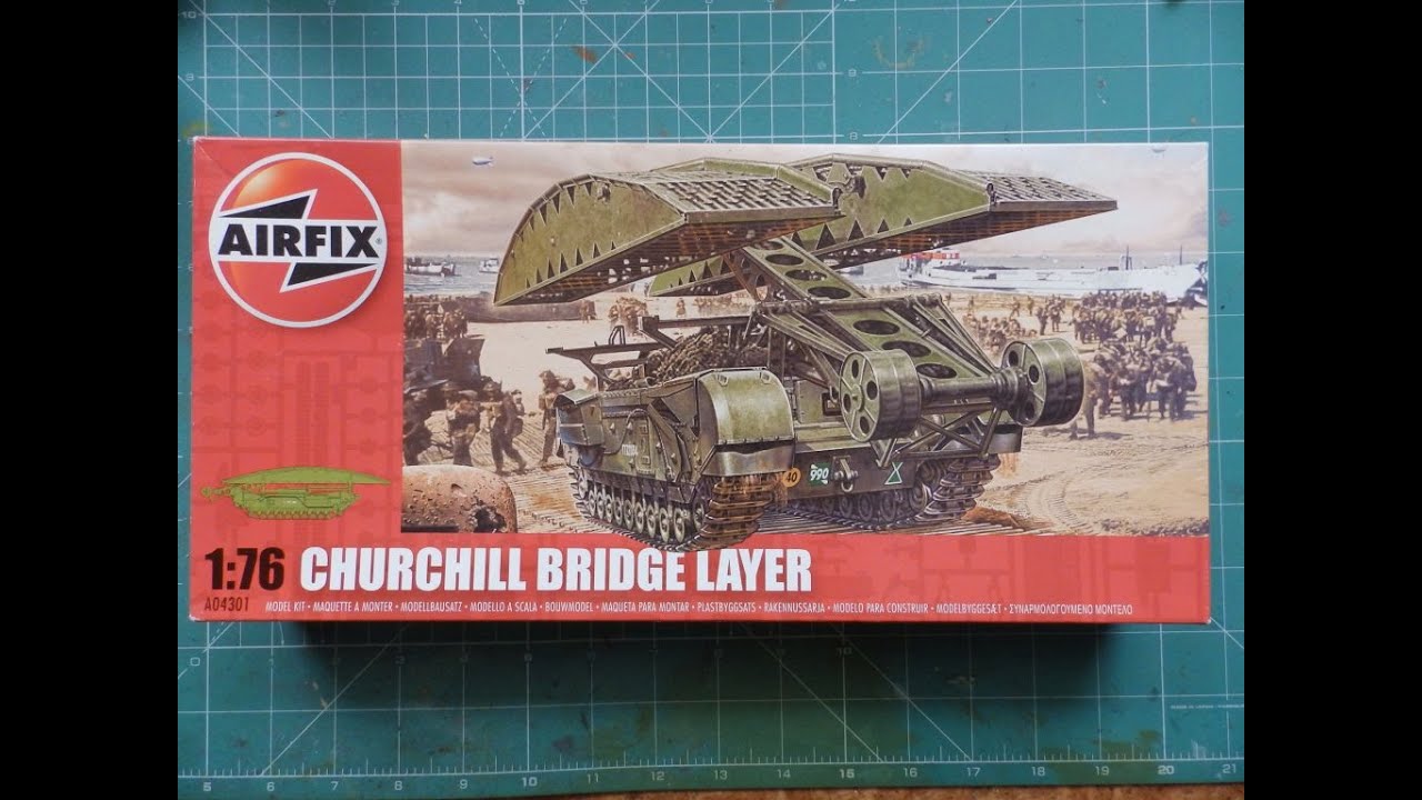 1/76 Airfix Churchill Bridge Layer Build - YouTube