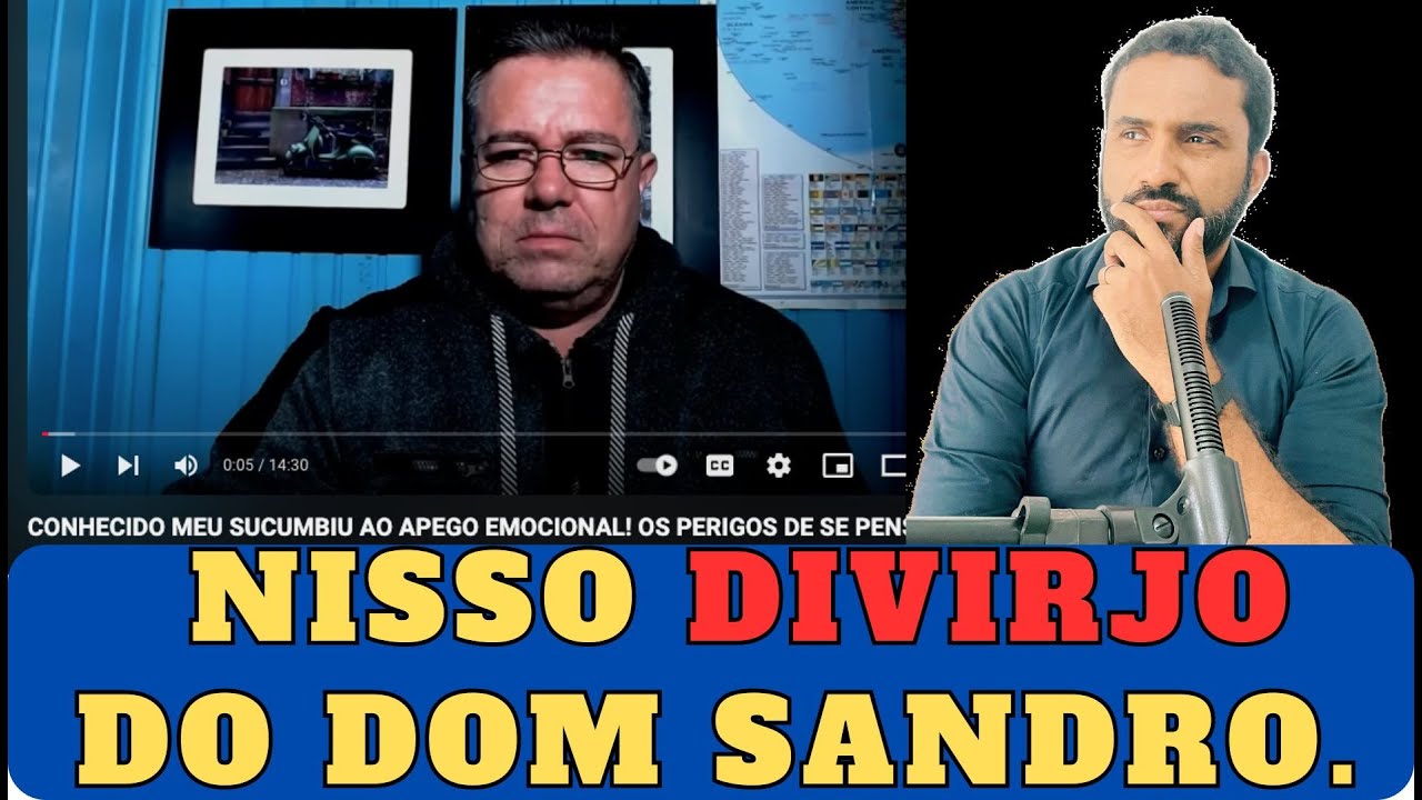 Minhas DIVERGÊNCIAS com Dom Sandro. - YouTube