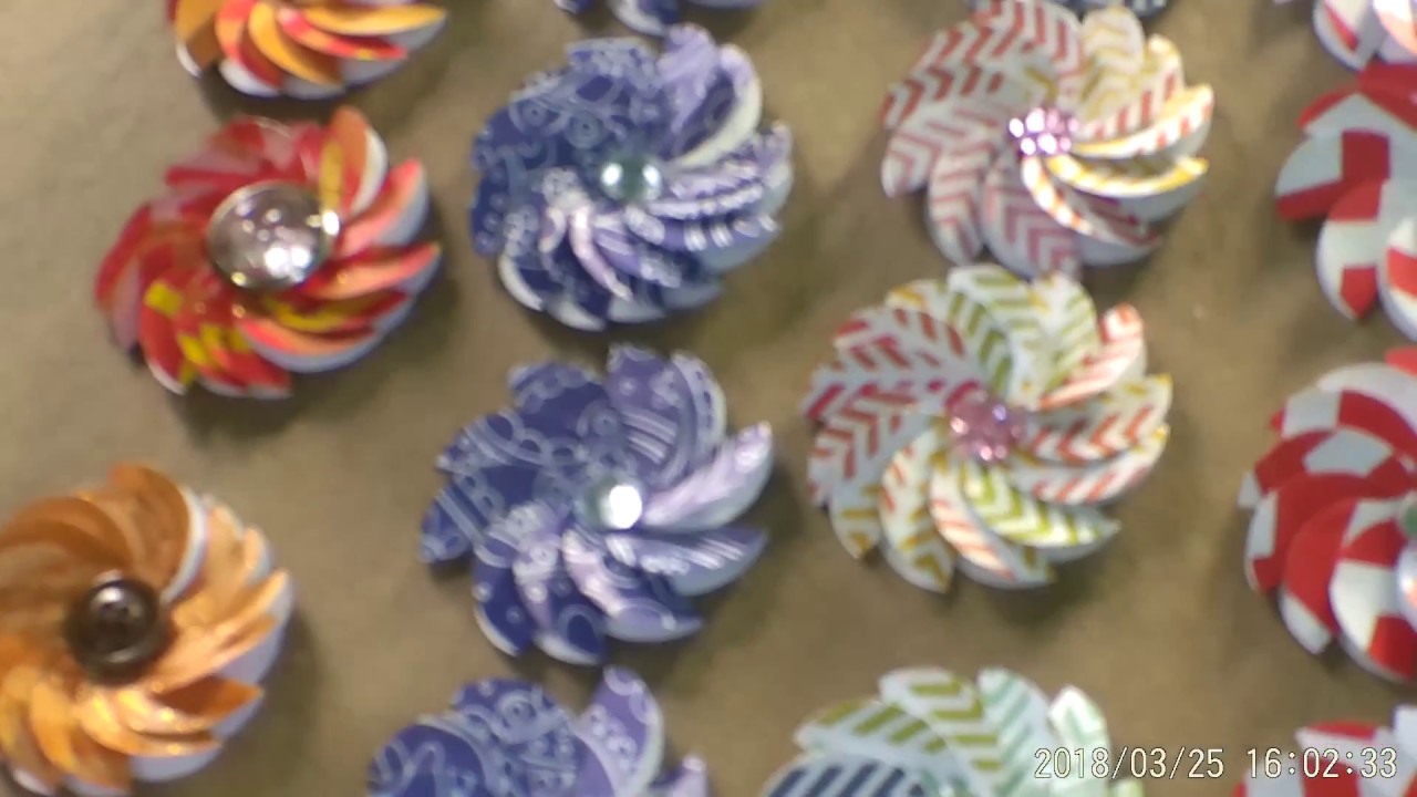 Pinwheel Flower Tutorial - YouTube