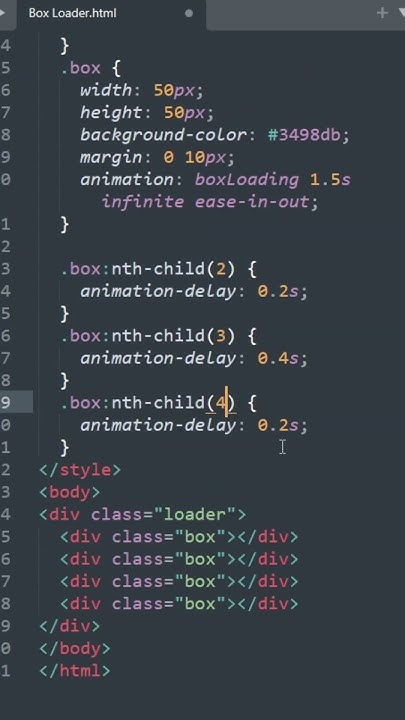 Box Loading Animation Html Css Codingbipro Youtube