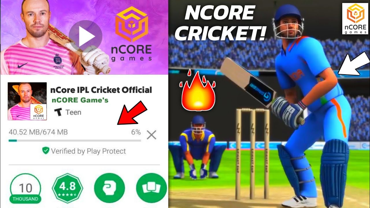 [700MB] nCORE NEW UpCOMING Cricket Game Relese Date? & Official Trailer ...