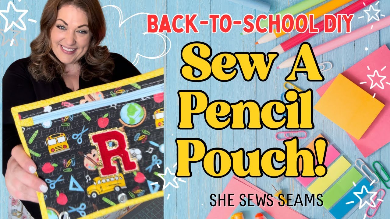 Easy DIY Pencil Pouch | Beginner Sewing Tutorial for Back-to-School ...