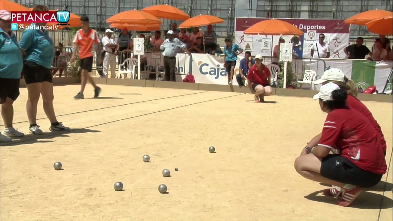 Campeonato España Petanca Tripletas Femenina Final 2014 CP Bahia vs CP ...