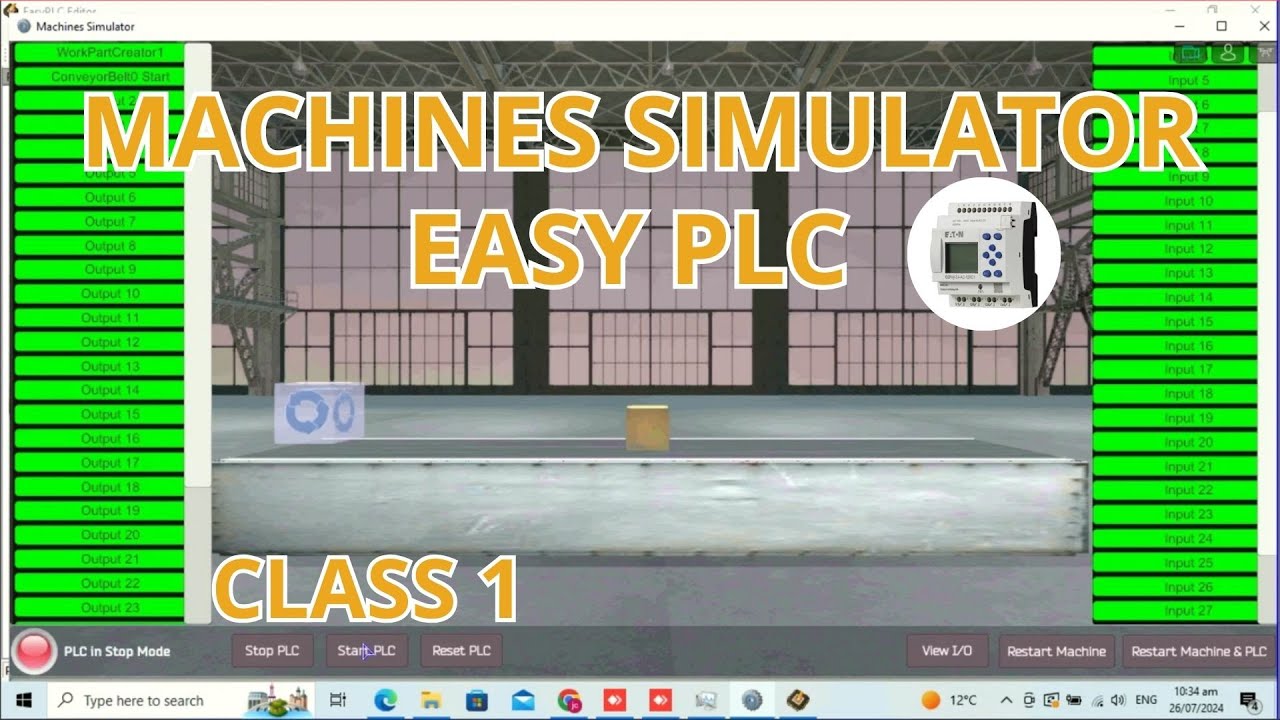Machines Simulator with PLC EASY: Simular y programar Faja ...
