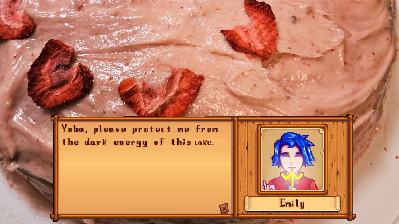 Attempting Stardew Valley's Official Pink Cake Recipe - YouTube