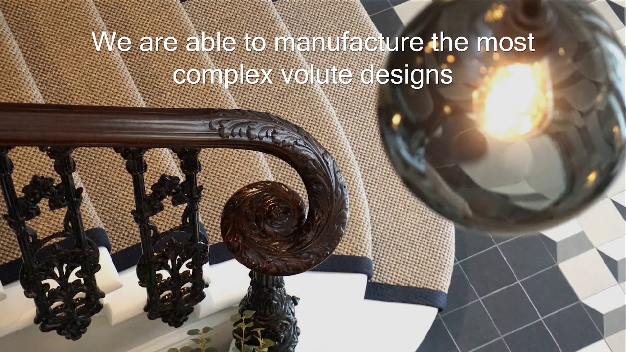 What Is A Volute? by Precision Timber Handrails - YouTube