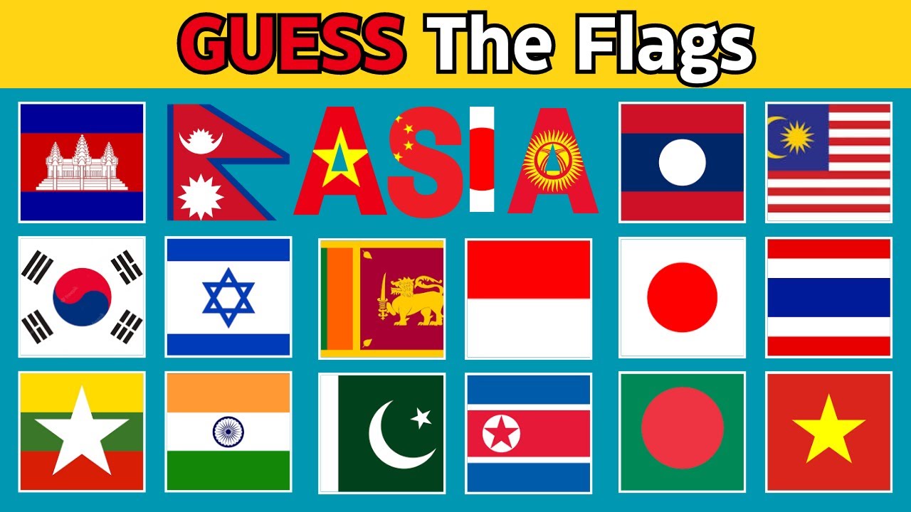 Guess All Asian Flags In 3 Seconds - YouTube