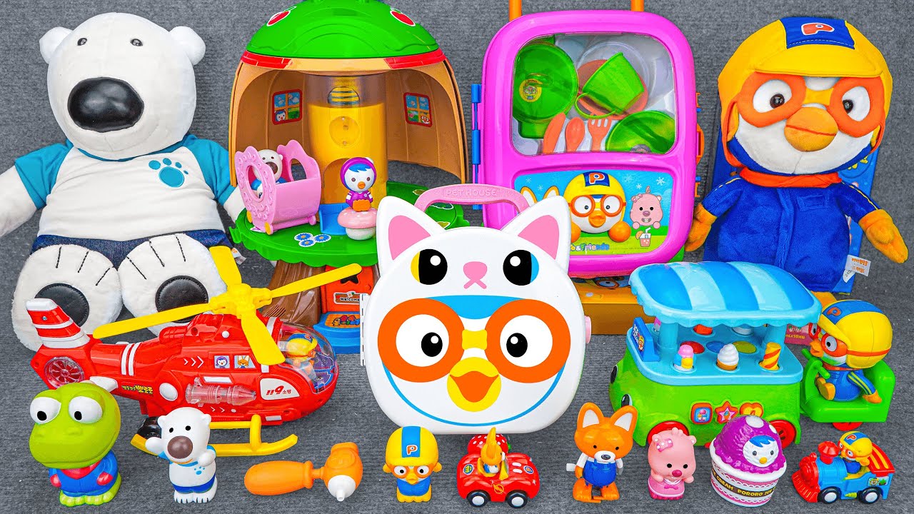[🌟Toy ASMR🌟] 💛99 Minutes Satisfying with Unboxing Pororo Forest Tree ...
