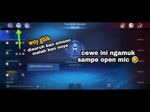 Ban Miya Takut Ketemu Pascol 🤣 | Cewek Ini Emosi Sampe Open Mic | Mobile Legends