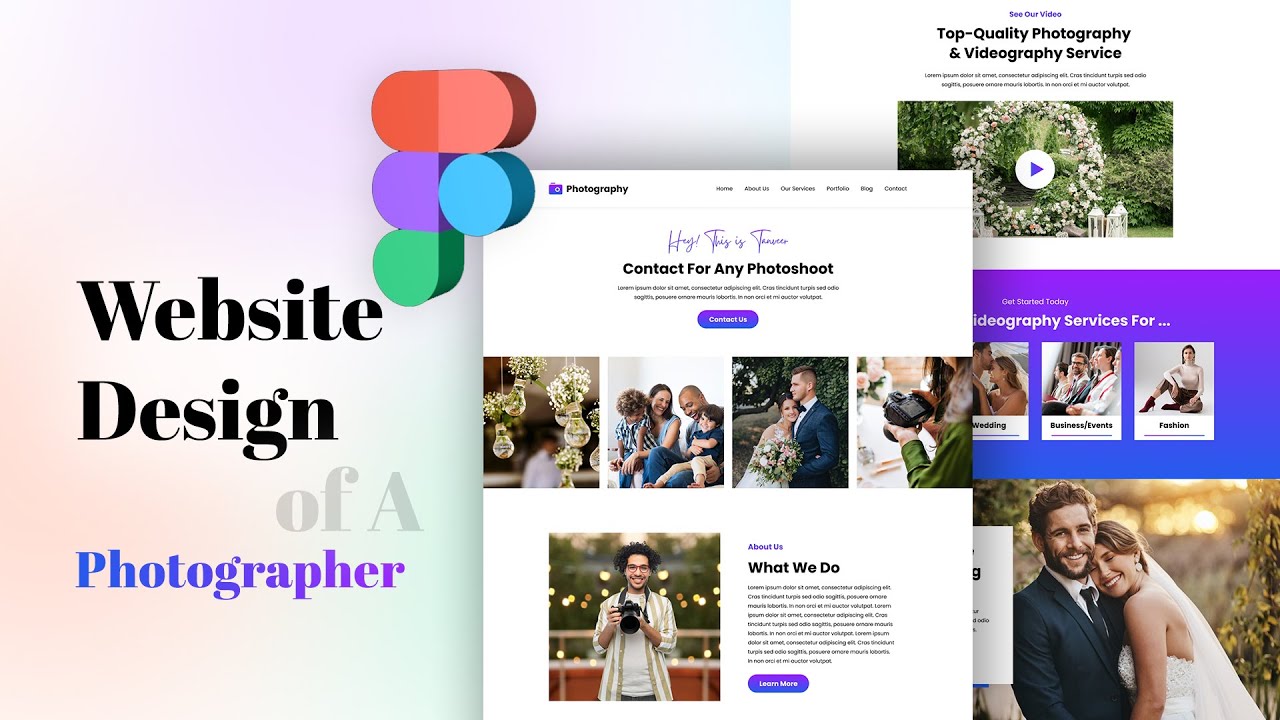 Website Design of A Photographer - Using FIGMA! - YouTube
