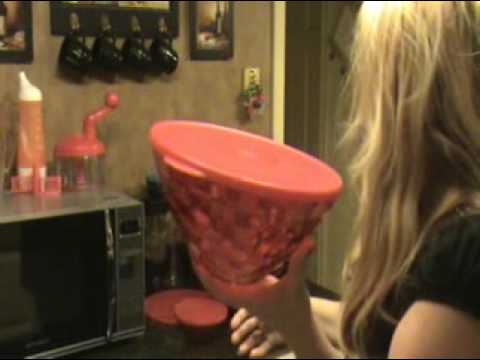 Ruby Red Ice Prisms - Elegant Serving & Storage Tupperware bowls - YouTube