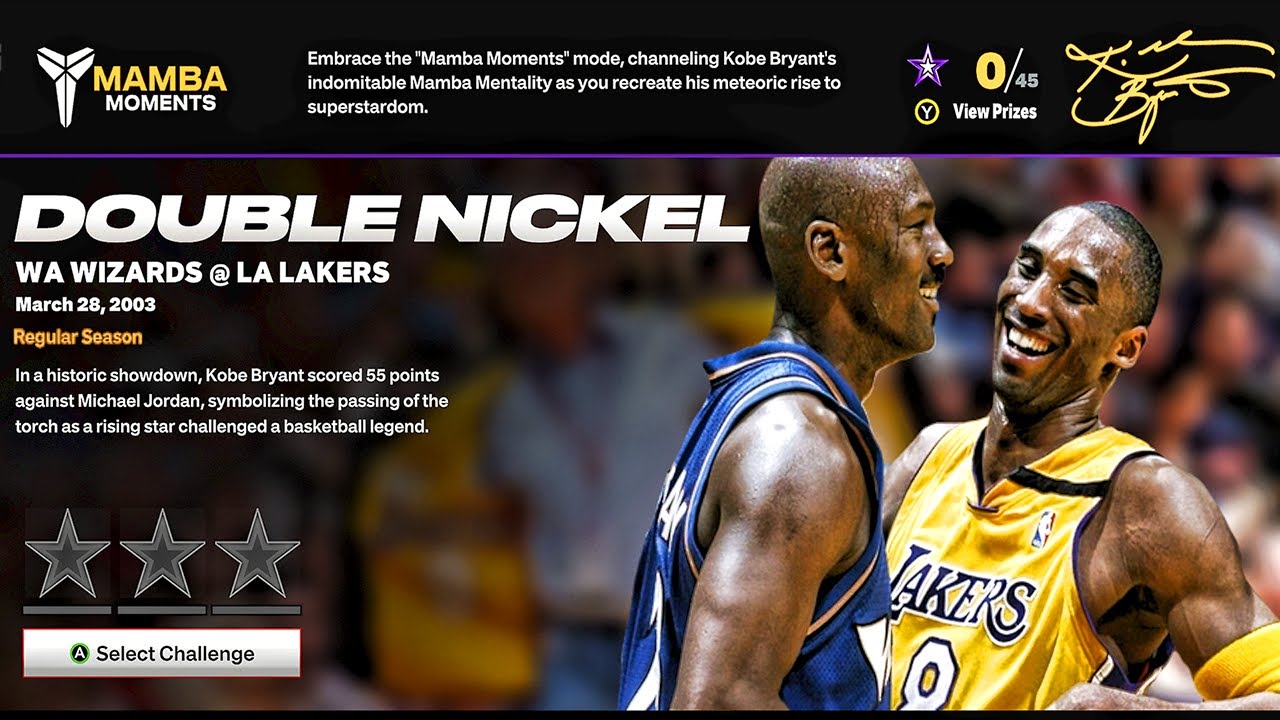NBA 2k24 Mamba Moments #3 | 55 Point Challenge | Jordan's Last Dance ...