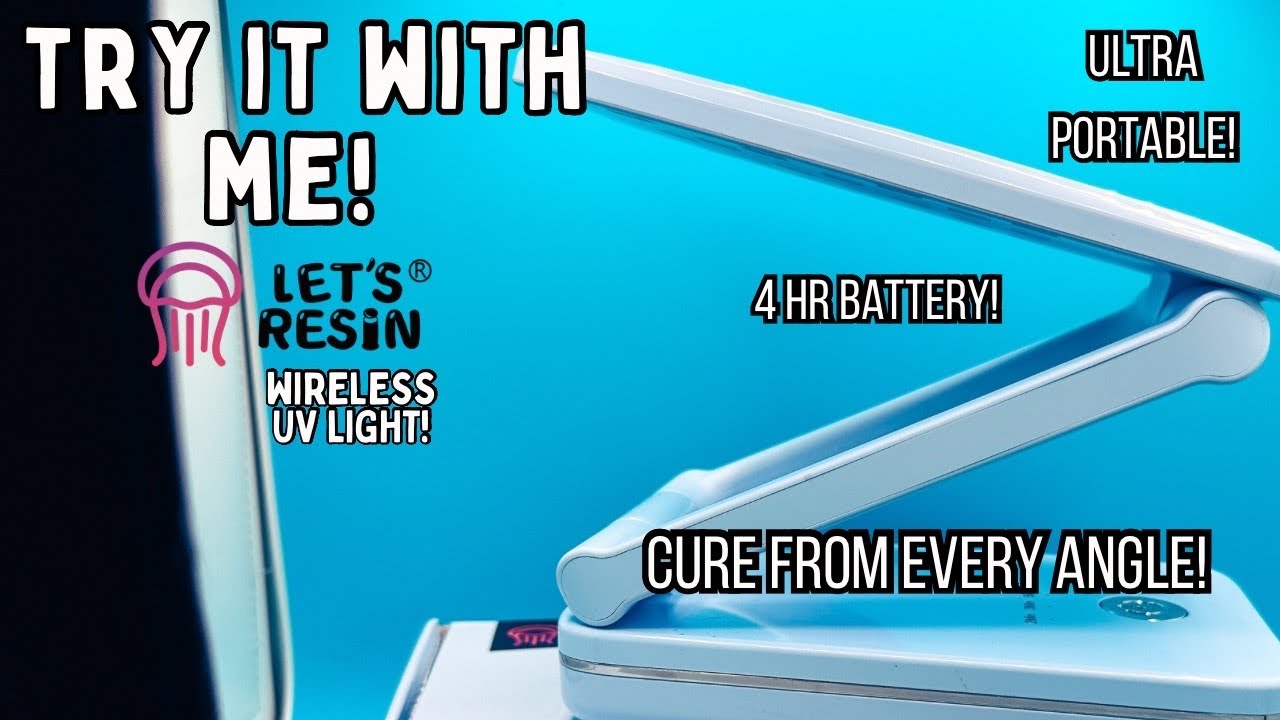 Let’s Resin’s Wireless UV Light! | Uv lamp unboxing and first use ...