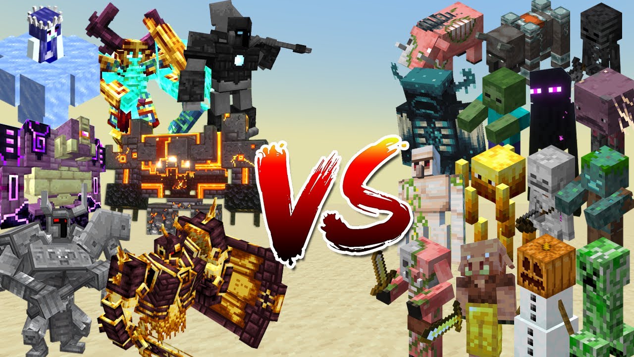 ALL MOBS vs OP BOSSES in Minecraft Mob Battle - Minecraft Mob Battle ...