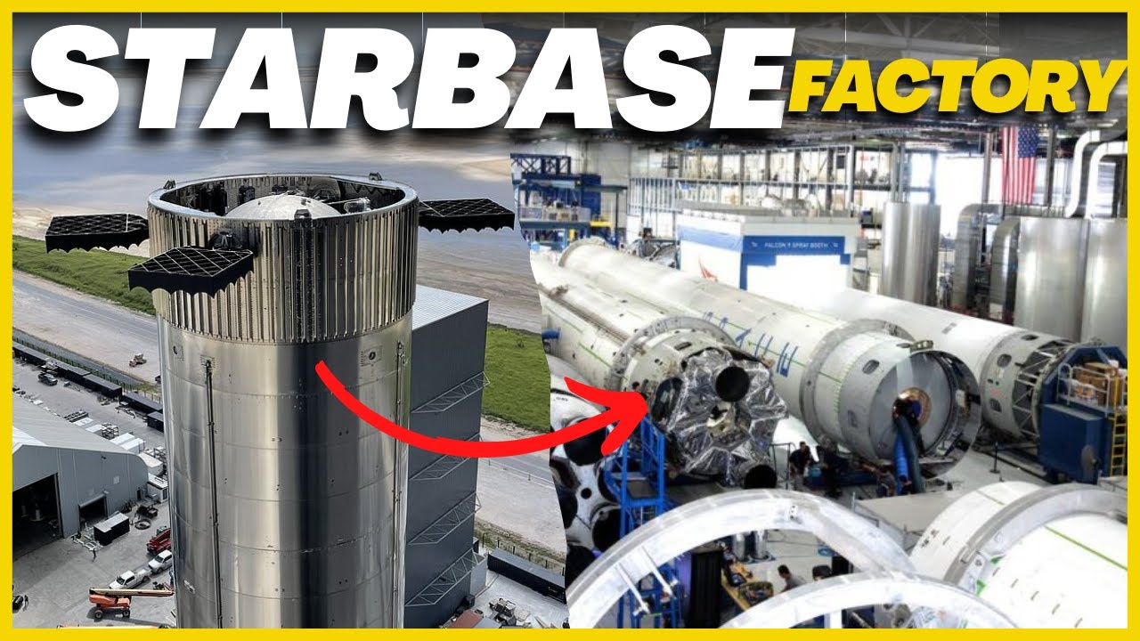 SpaceX Starbase biggest manufacturing building stared! (wide bay) - YouTube