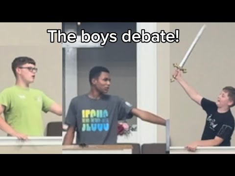 The boys debate! - YouTube