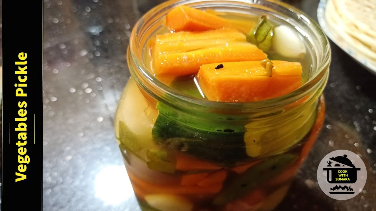Arabic Pickle Recipe | Homemade Vegetables Achar |Vinegar Pickle Recipe ...