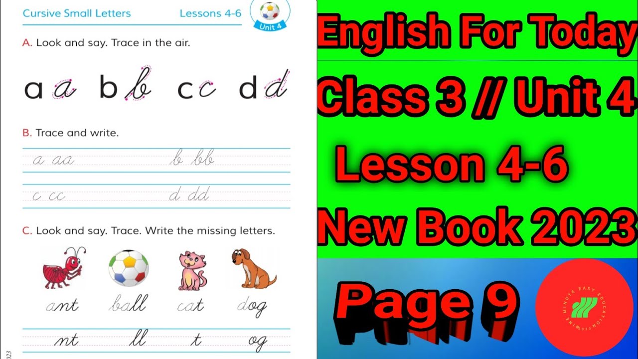 English For Today ll Class 3 ll Unit 4 ll lesson 4-6 ll New Book 2023 ...